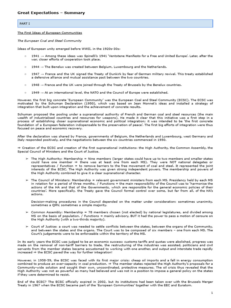 Great Expectations - Summary-17 | PDF