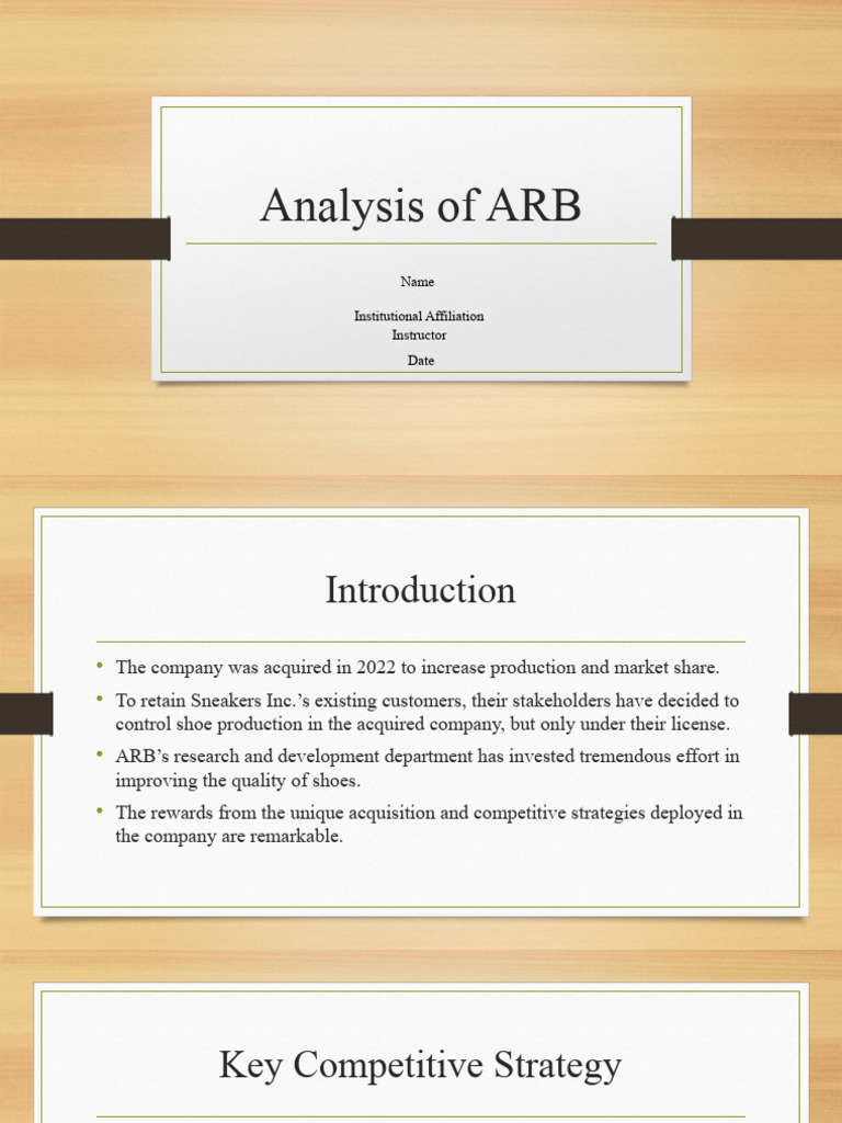 Analysis of ARB | PDF | Profit (Economics) | Prices