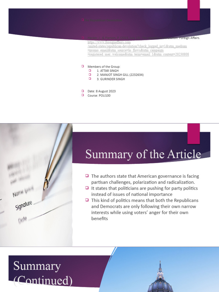 The Republican Devolution | PDF