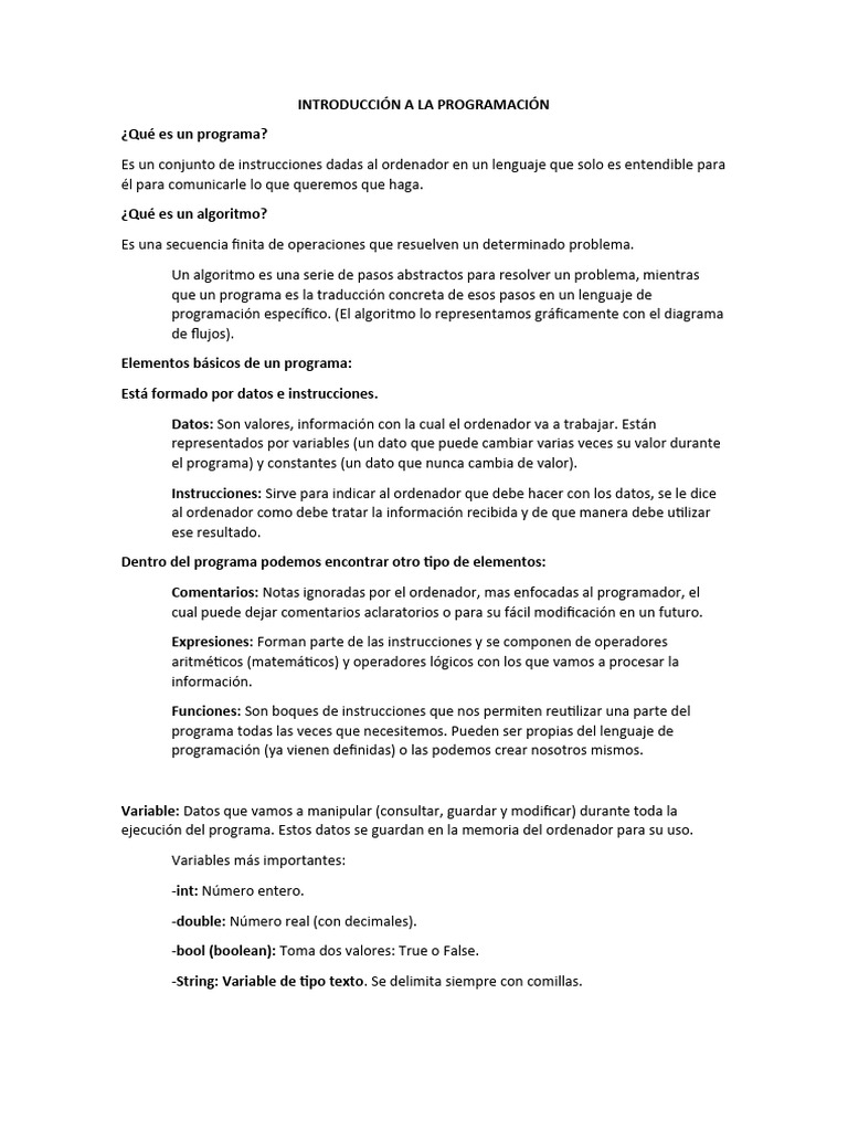 UF1 de Programación A | PDF | Algoritmos | Programa de computadora