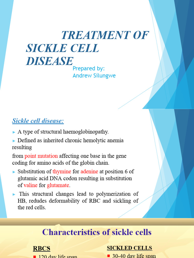 Sickle Cell Disease: Treatment Overview | PDF