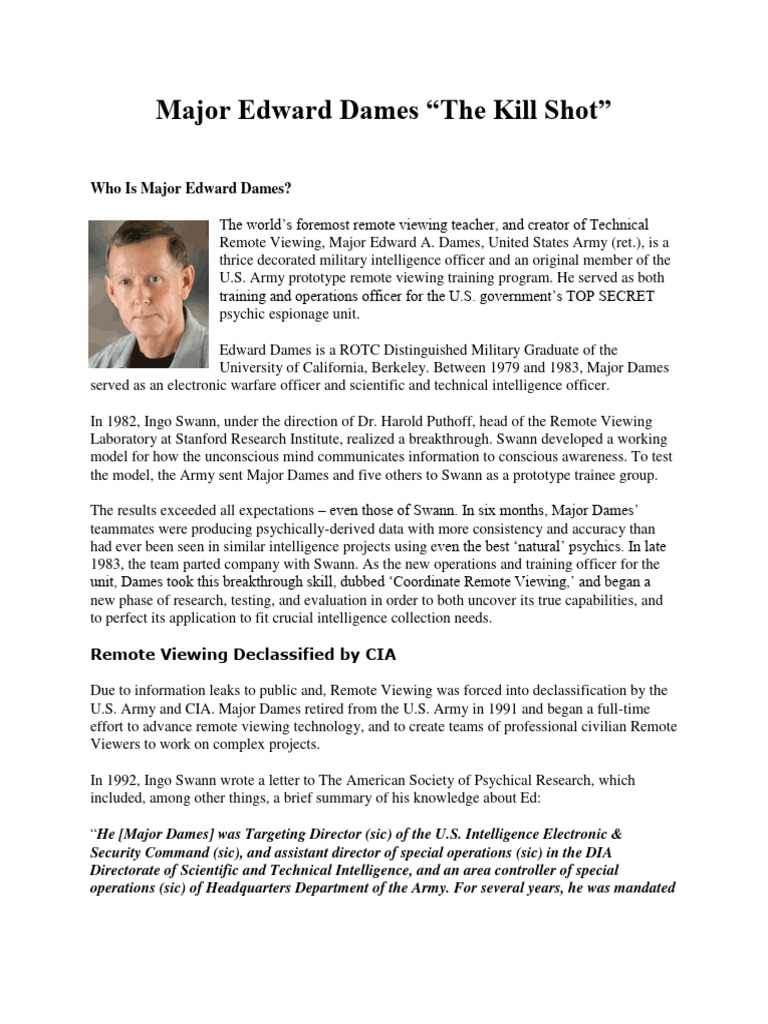 Major Edward Dames The Kill Shot | PDF | Mars