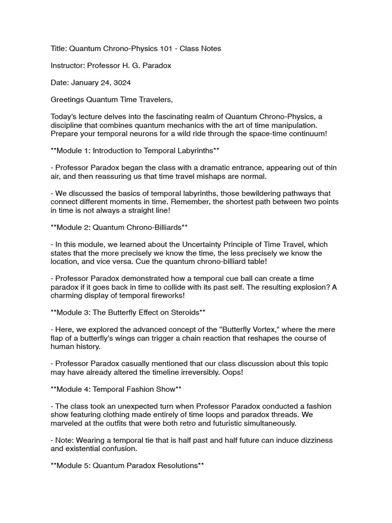 Chrono Physics | PDF | Time | Time Travel