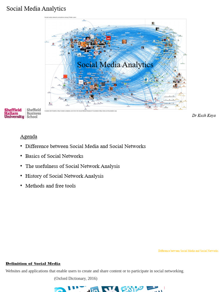 3 - Social Media Analytics - Week 28 | PDF | Social Network | Social Media