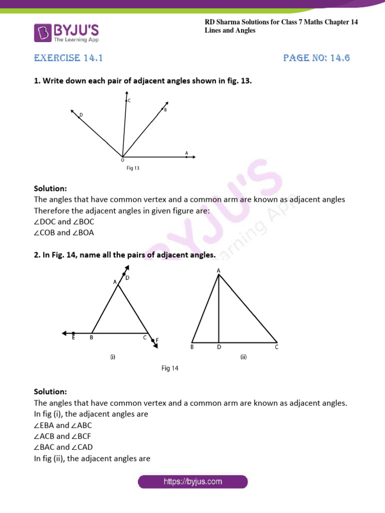RD Sharma Solution Jan2021 Class 7 Chapter 14 | PDF | Geometry | Classical Geometry