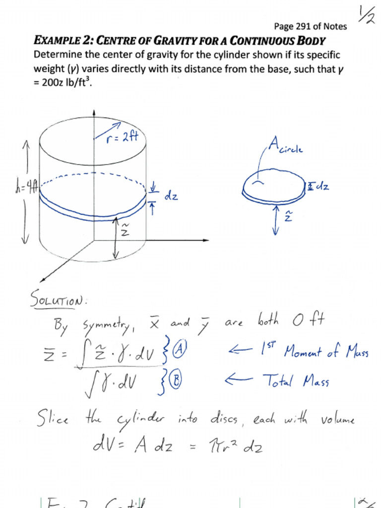 Example 2 - Cylinder SOLUTION | PDF