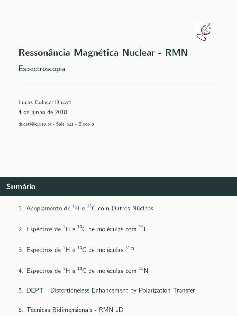 RMN Aula4 | PDF | Ciências e Matemática