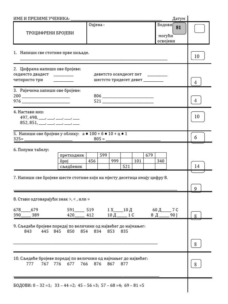 Nastavni Listić | PDF