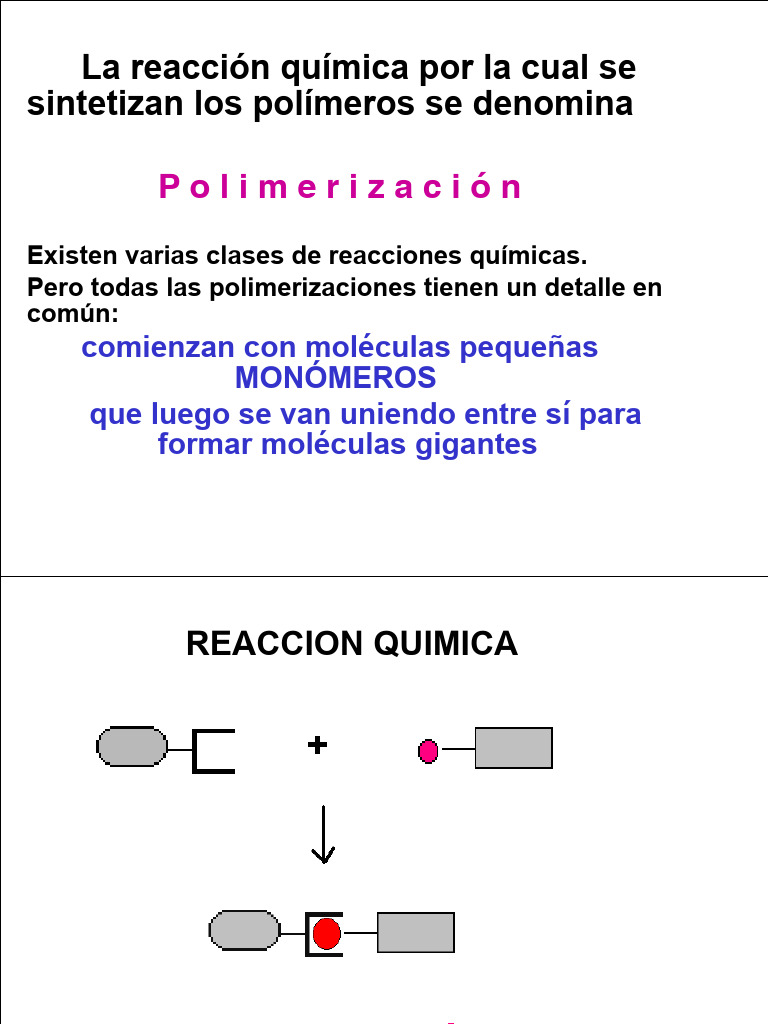 UNSAM Polimerizacion | PDF | Polímeros | Polimerización