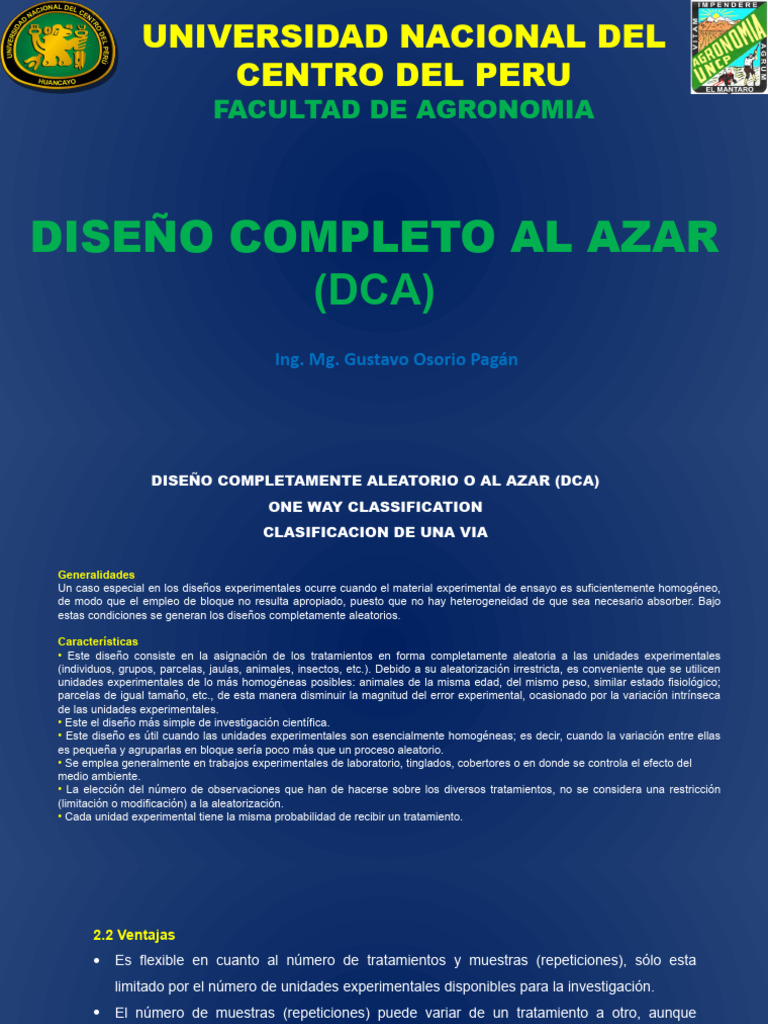 Diapositiva Dca | PDF | Experimentar | Diferencia