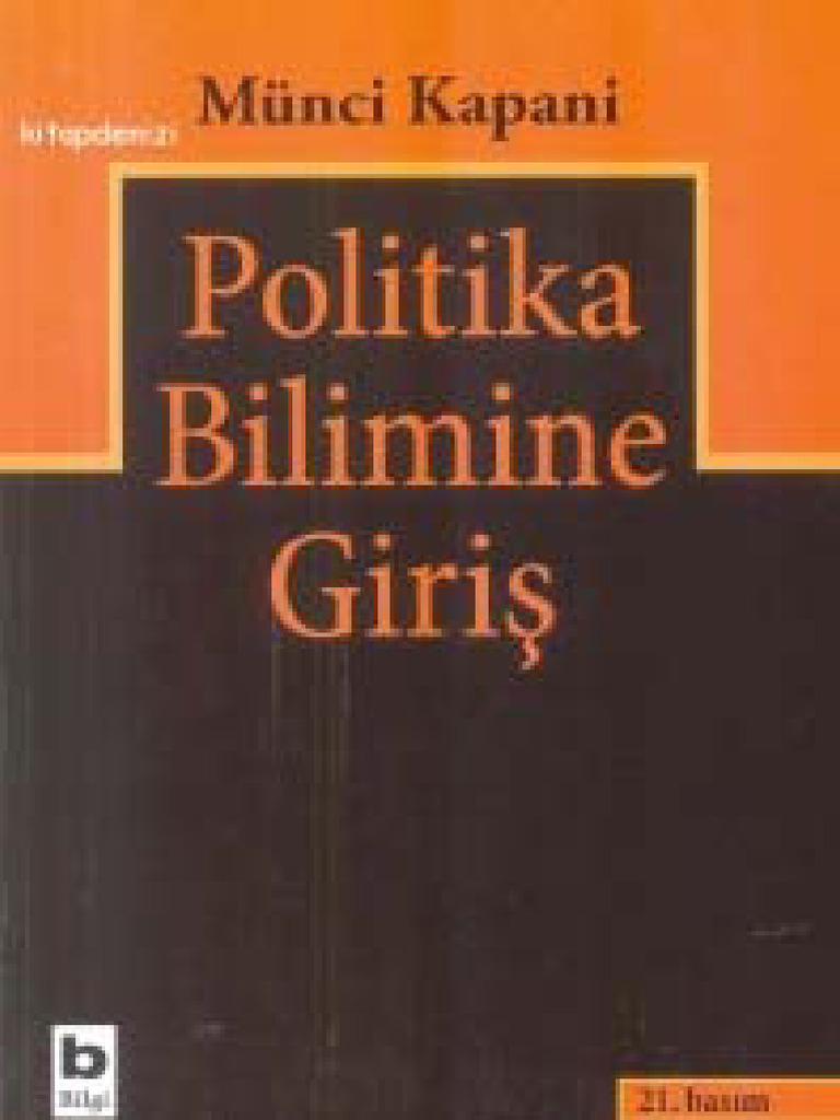 Munci Kapani Politika Bilimine Giris Pdf