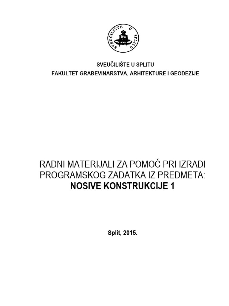 Program - NK1-Radni Materijali Za Vjezbe-2015 | PDF