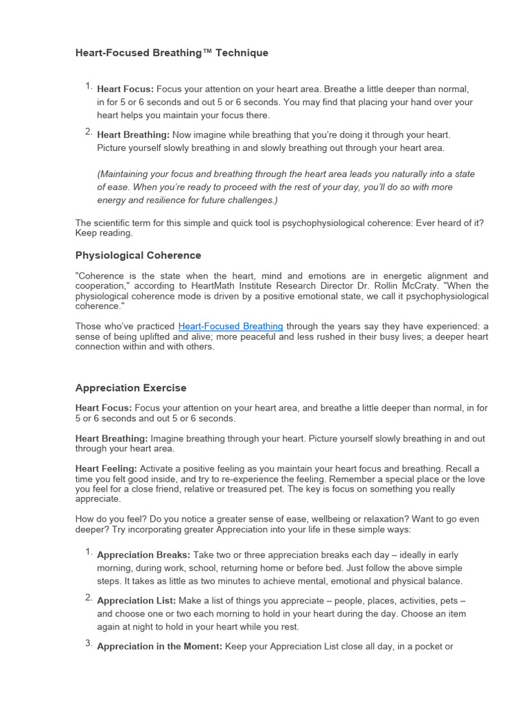 Heart Math | PDF | Feeling | Emotions