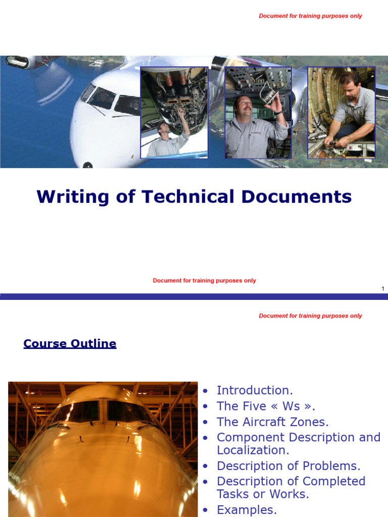 Technical Writing for Aircraft Manuals | PDF | Manufactured Goods ...