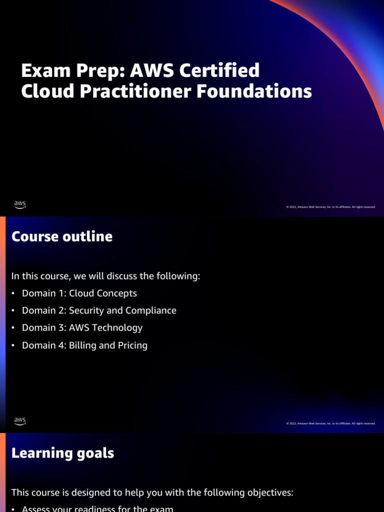AWS Certified Cloud Practitioner Exam Prep | PDF | Amazon Web Services ...