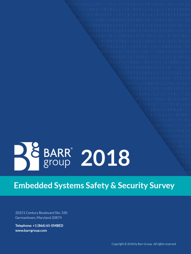 Barr Group 2018 Embedded Systems Safety Security Survey | PDF | Test ...