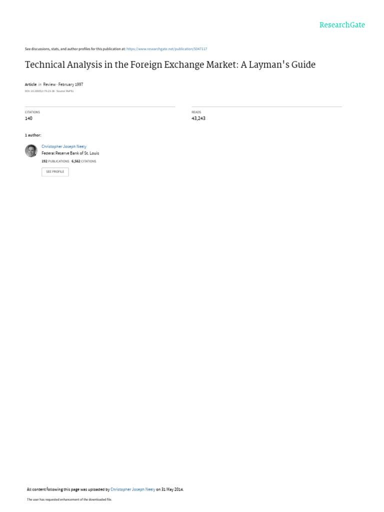 Technical Analysis in The Foreign Exchange Market | PDF