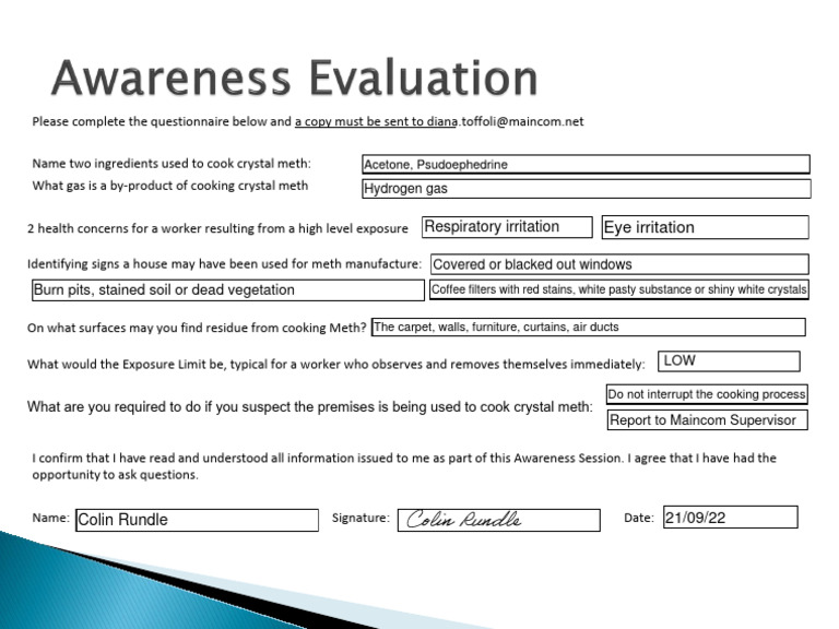 Crystal Meth Awareness Session Guide | PDF