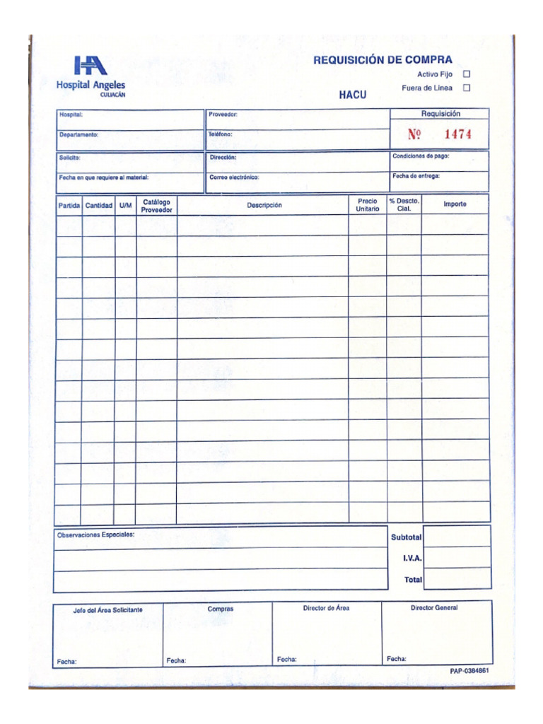 Requisición de Compra2 | PDF