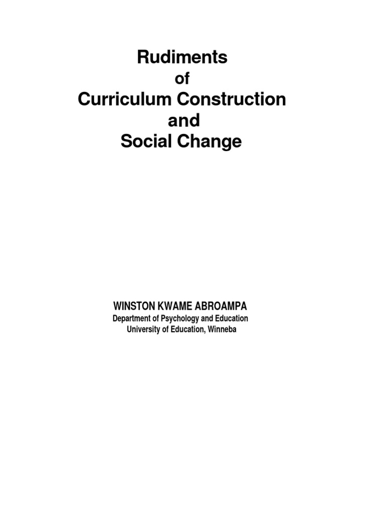 Curriculum Book | PDF