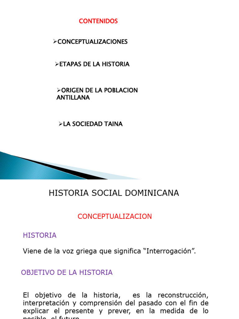 POWER POINT La Sociedad Taina | PDF | República Dominicana