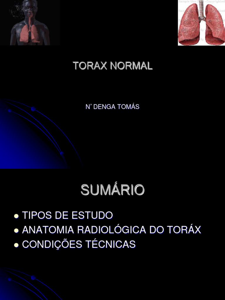 Torax Normal | PDF | Pulmão | Ultrassom médico