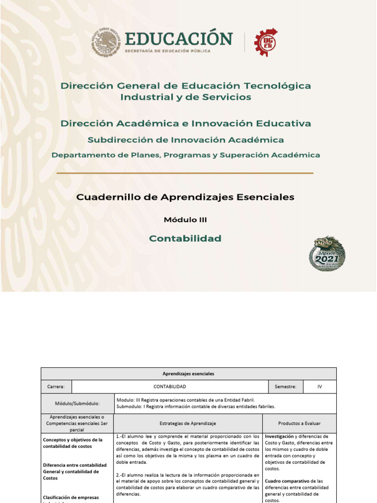 Contabilidad Módulo III-Cuadernillo | PDF