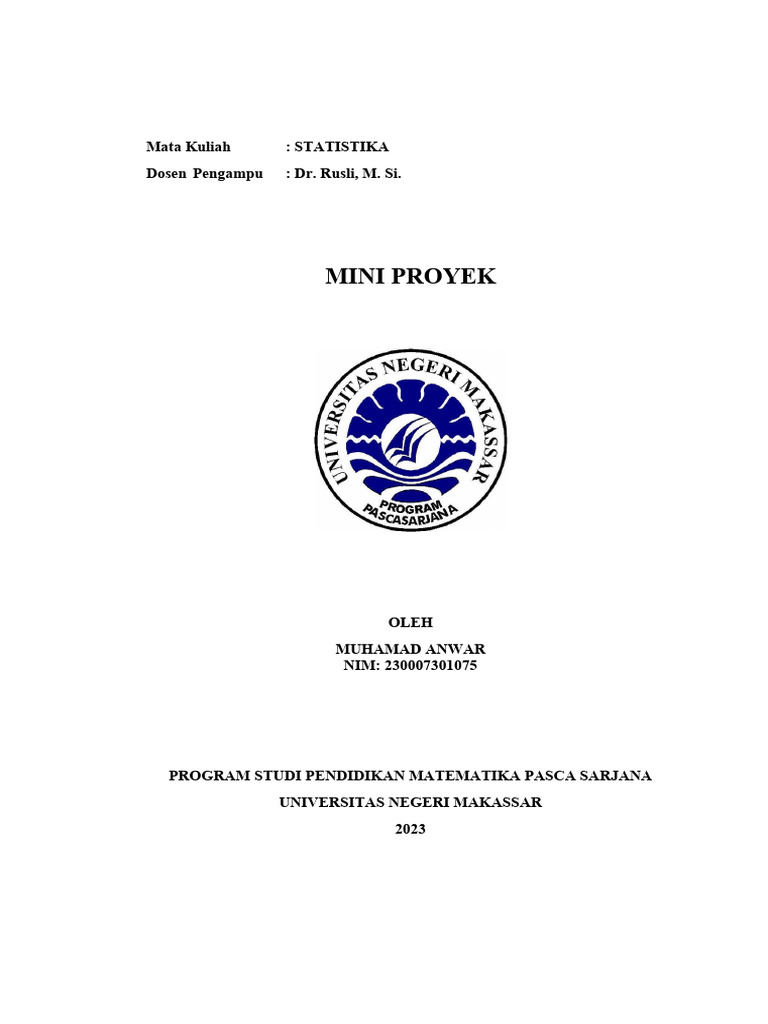 Mini Proyek | PDF