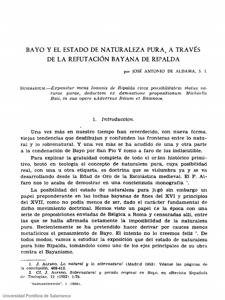 Refutación de Ripalda a Bayo | PDF | Gracia divina | Pecado
