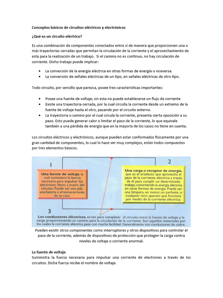 Cap.2 Conceptos Basicos de Circuitos | Descargar gratis PDF | Corriente eléctrica | voltaje
