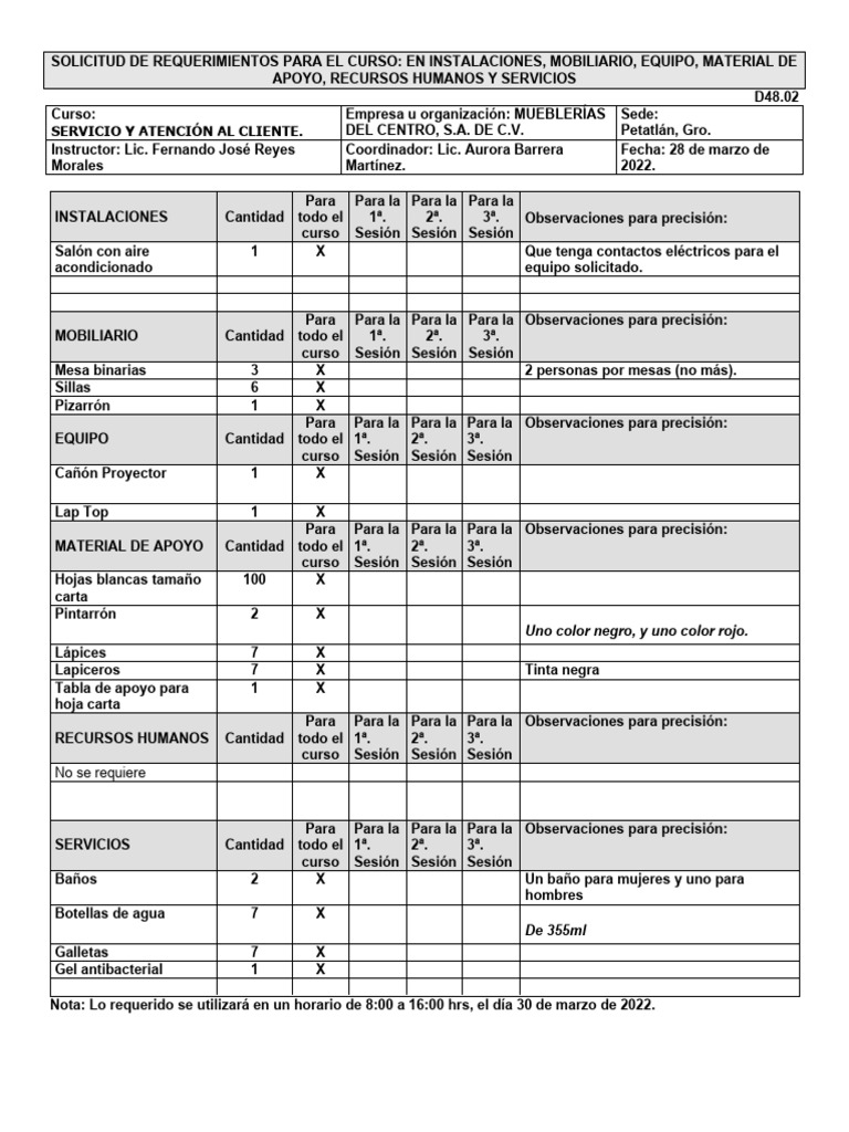 Formatos de Requisición | PDF