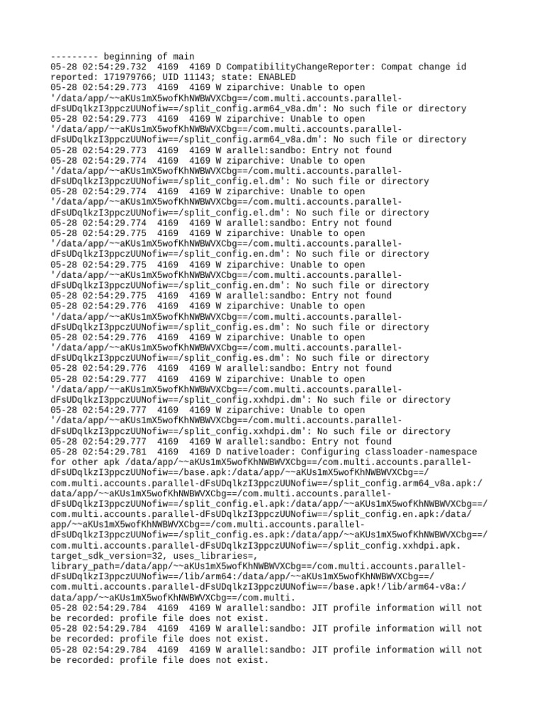 Com - Multi.accounts - Parallel Logcat | PDF