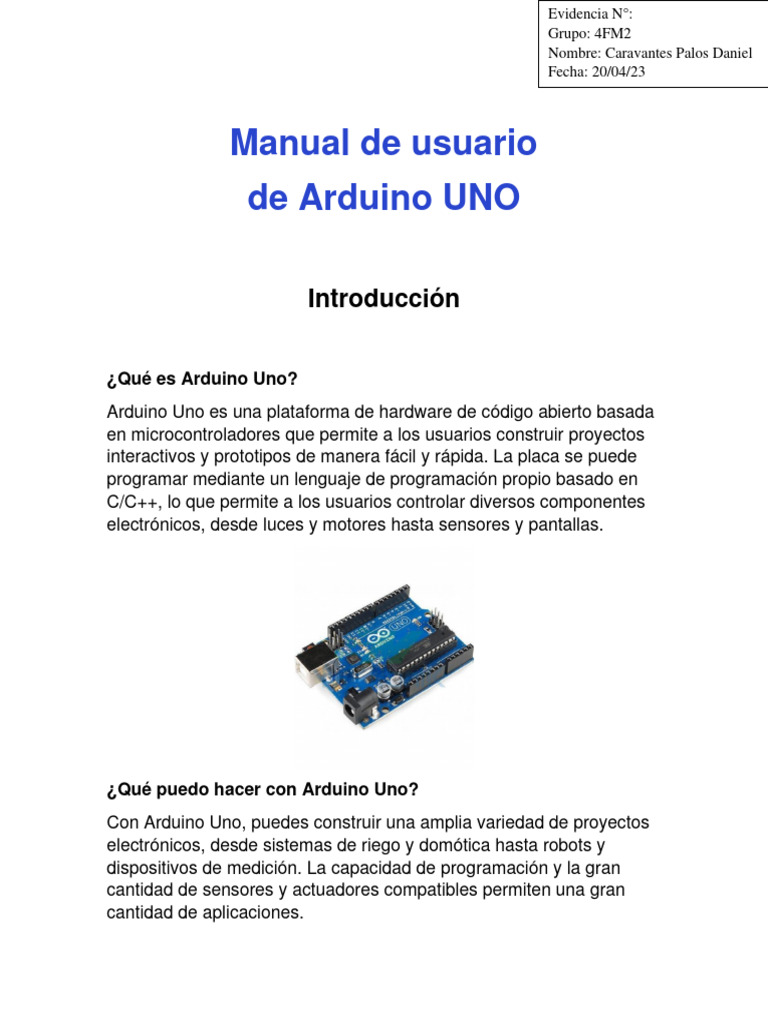 Manual Arduino | PDF | Arduino | Electrónica