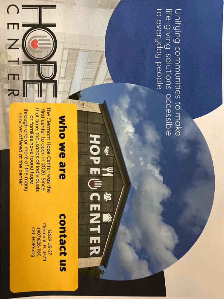 Hope Center Pamphlet | PDF