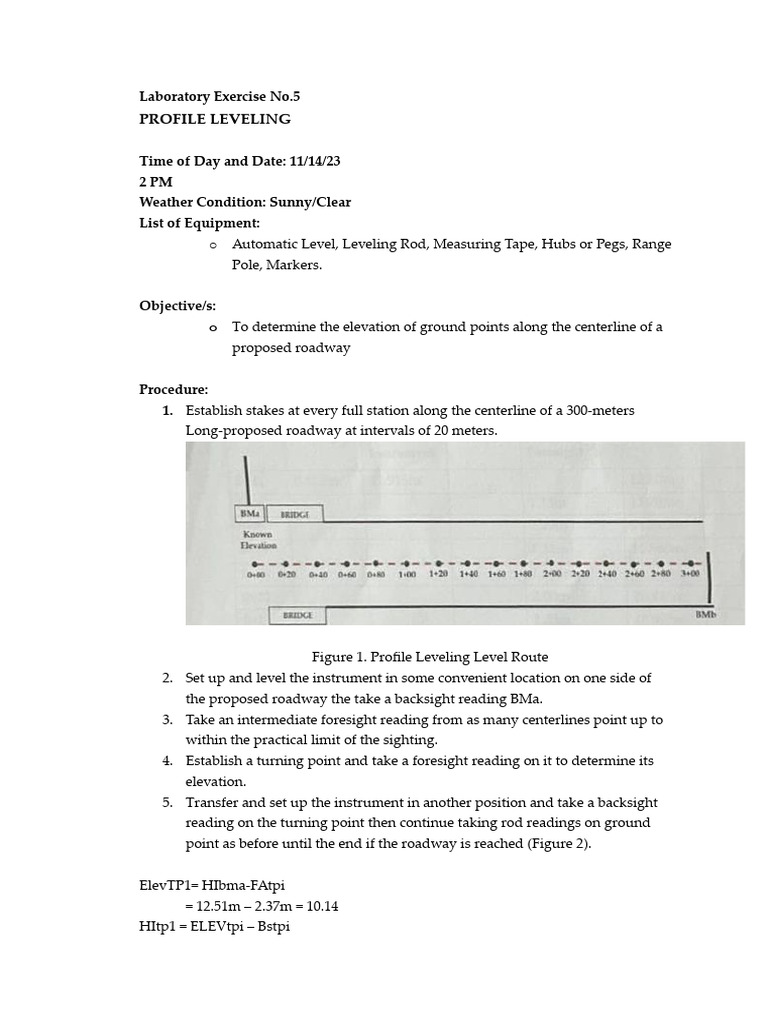 Ge Lab 5 | PDF | Topography | Surveying