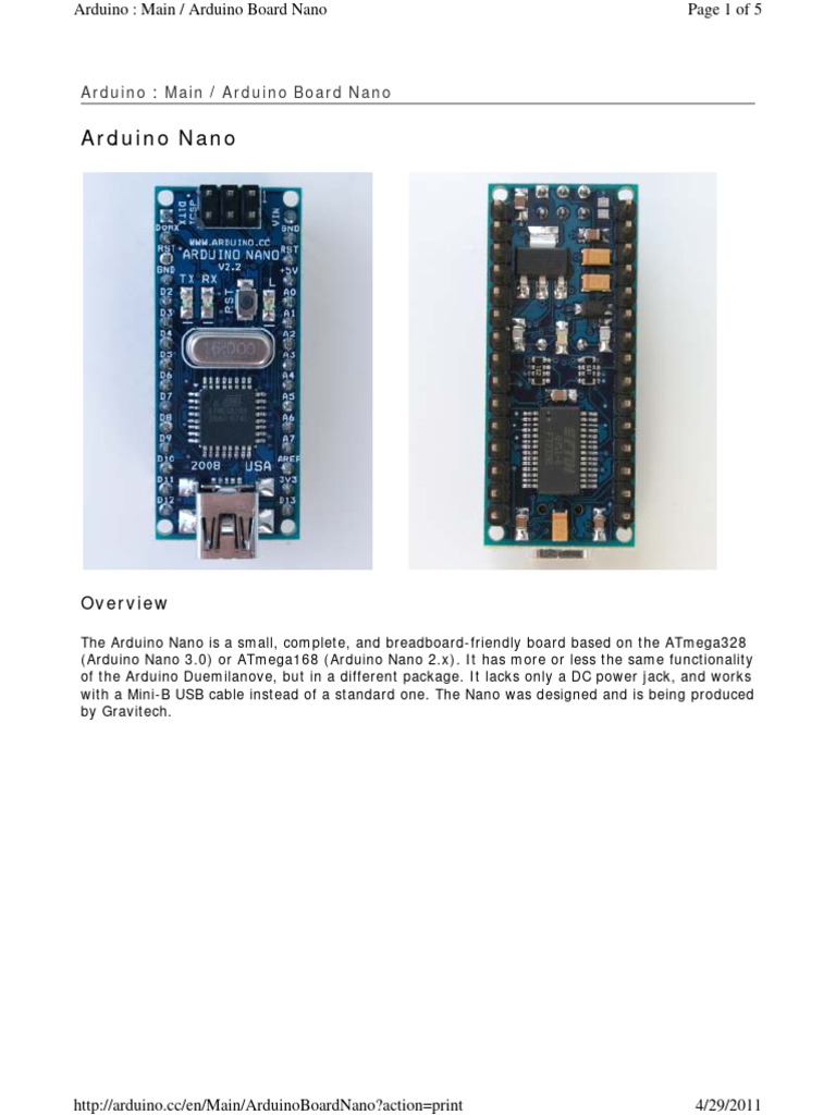 Arduino Nano Pdf