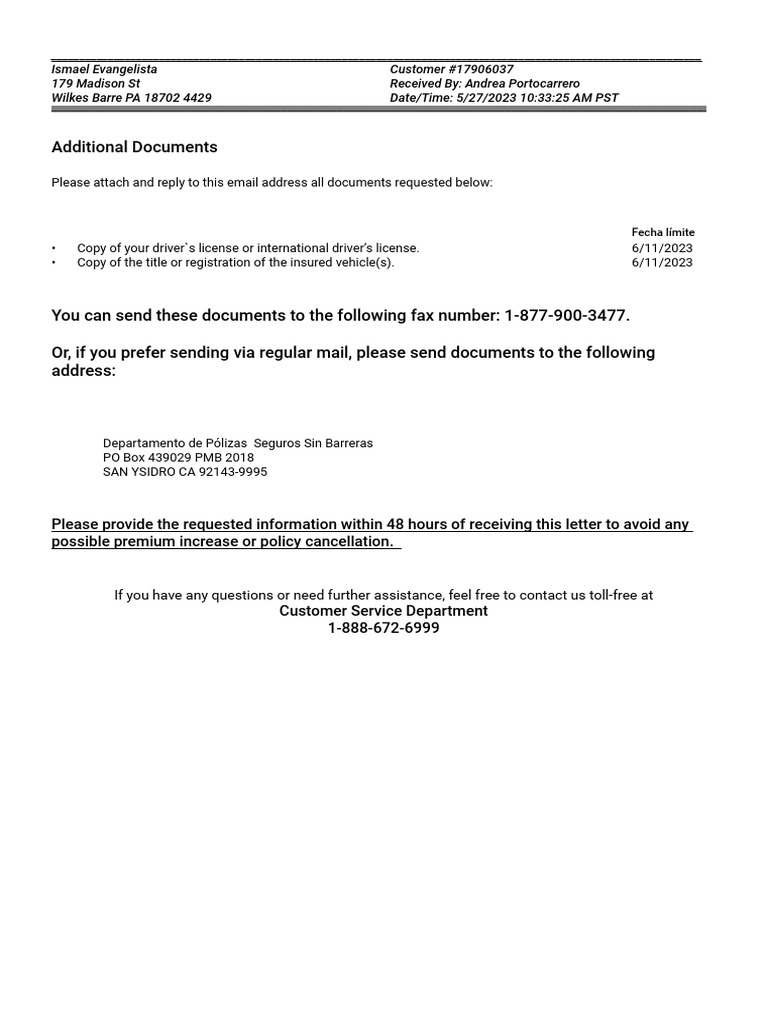 Documentos Adicionales | PDF