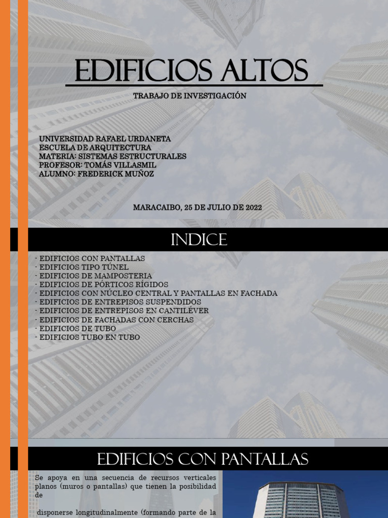 Edificios Altos Fred PDF | PDF | Albañilería | Braguero