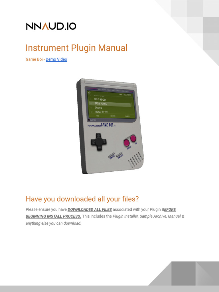 Game Boi VST Install Guide Hzrd6y | PDF | Computer File | Computing ...