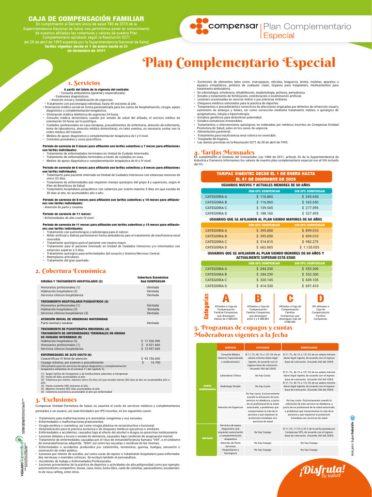 Tarifas Pce 2023 | PDF | Hospital | Medicina de Cuidados Intensivos