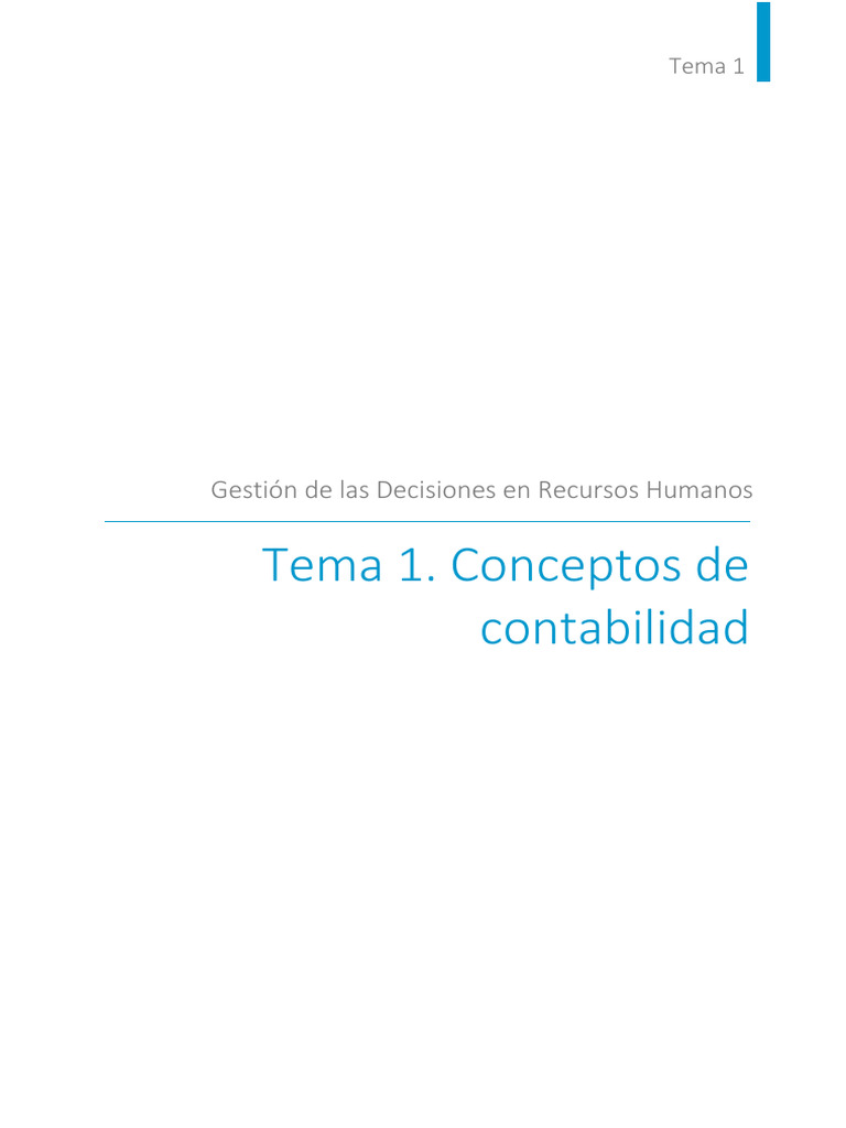Tema 1 Concepto Contabilidad | PDF | Business | Salario