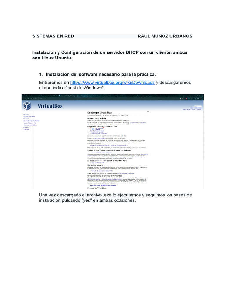 SR01 Muñoz Tarea01 Tarea | PDF | Microsoft Windows | Dirección IP