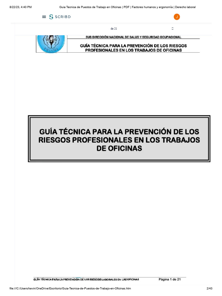 CSS - Guia Tecnica de Puestos de Trabajo - Factores Humanos y Ergonomía ... CSS - Guia Tecnica de Puestos de Trabajo - Factores Humanos y Ergonomía ...