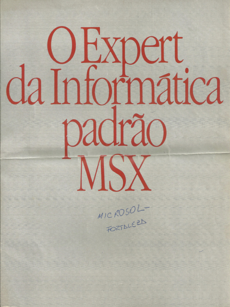 Folder MSX Expert | PDF