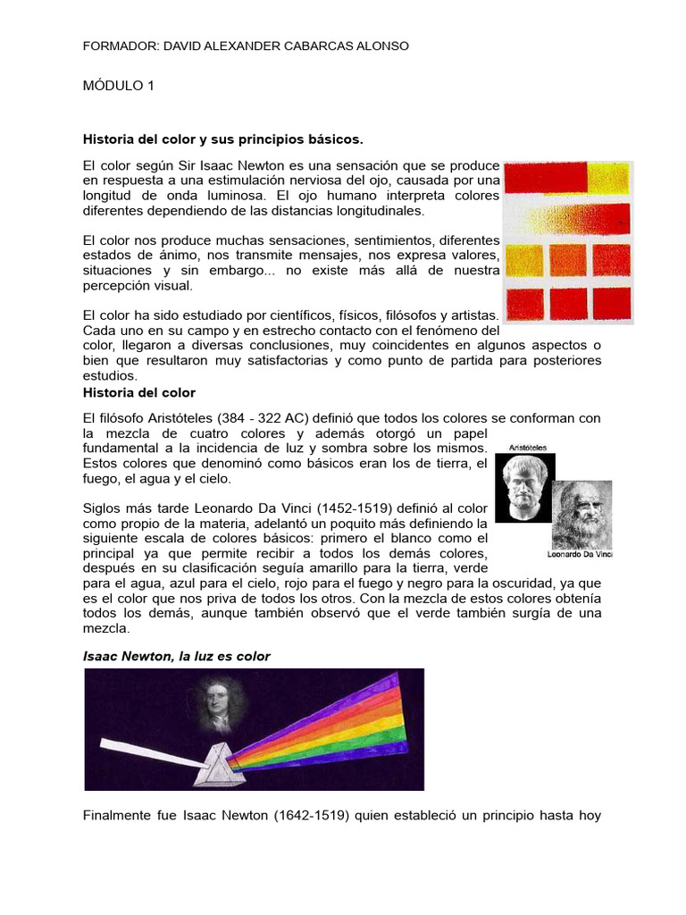 Cartilla Color | Descargar gratis PDF | Color | Tecnicas artisticas