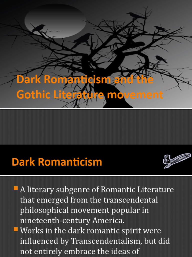 Dark Romanticism Power Point | PDF | Romanticism | Transcendentalism