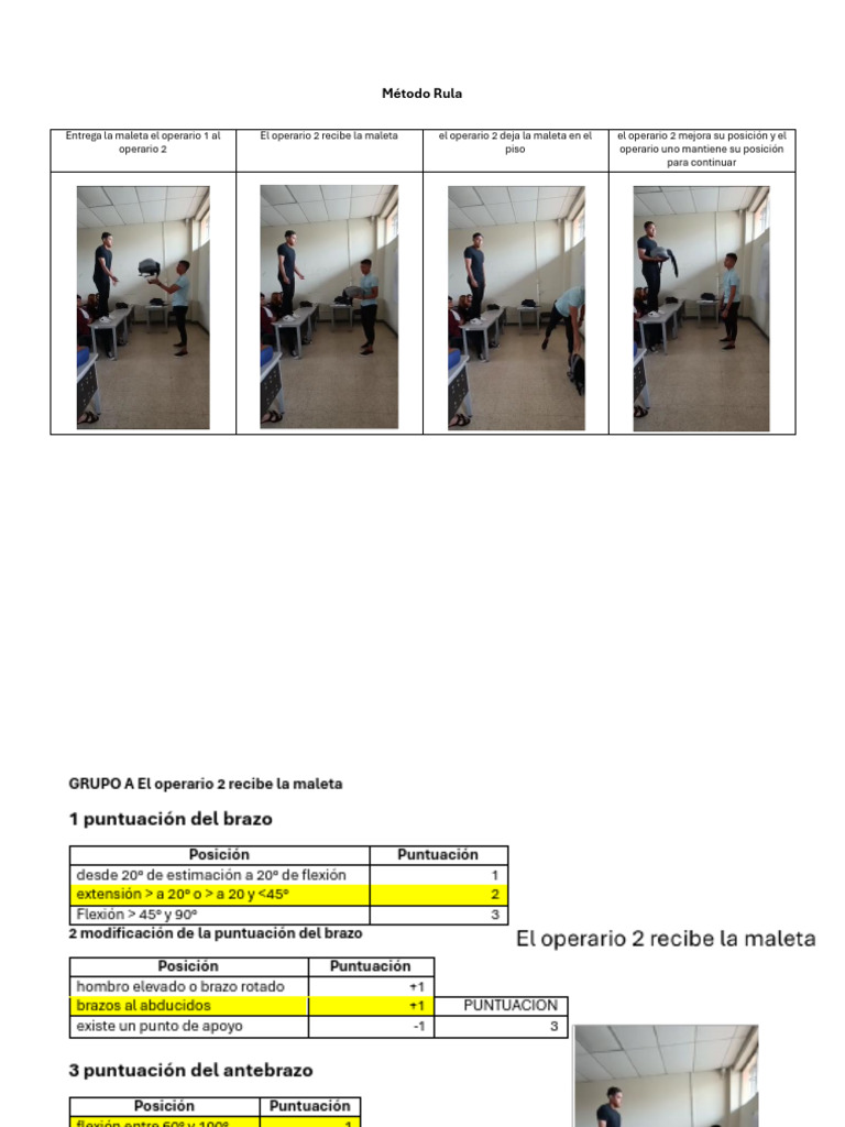 Método Rula | Descargar gratis PDF | Sistema musculoesquelético