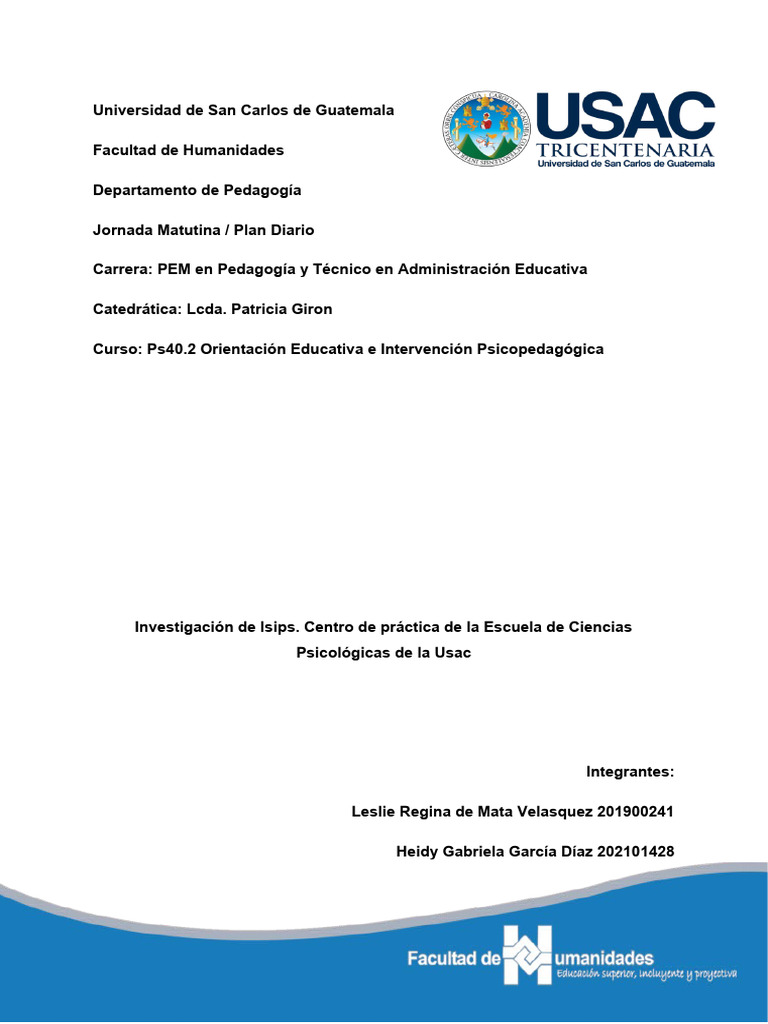 ISIPS | PDF | Aprendizaje | Sicología