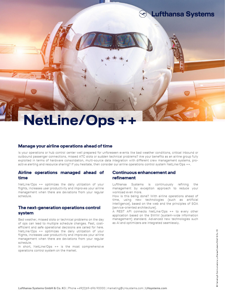Product Information NetLine Ops++ | PDF | Service Oriented Architecture ...