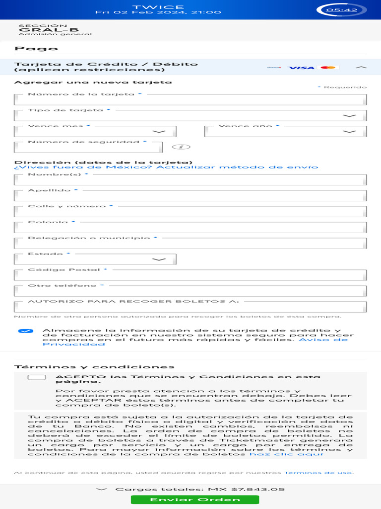 Ticketmaster Pago | PDF